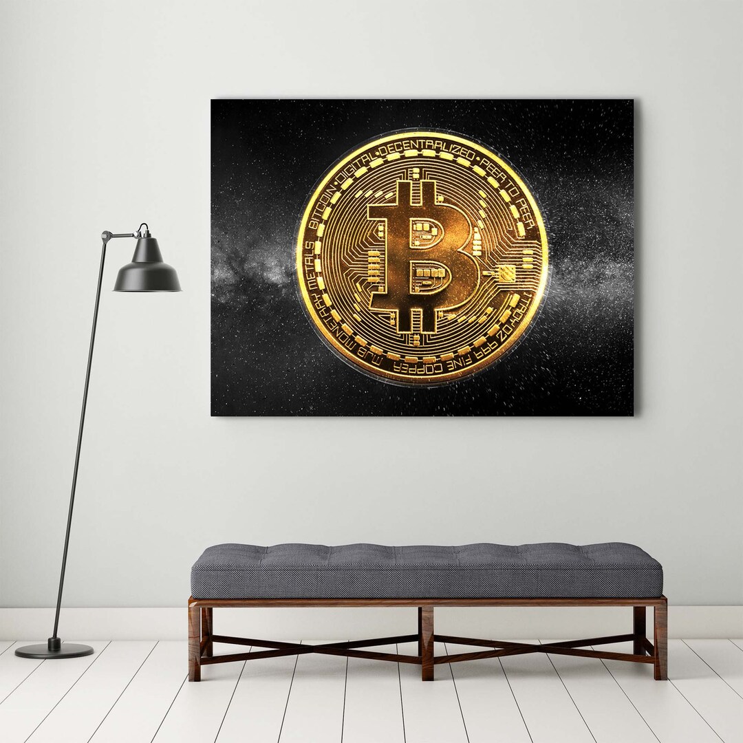 Bitcoin Art / Bitcoin Wall Art / BTC Art / Cryptocurency Trader ...
