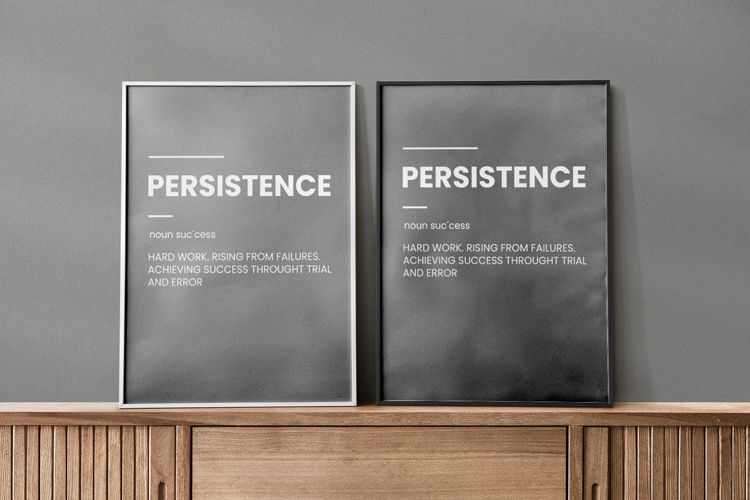 Persistence2 Definition - Motivational Canvas Art - Persistence Art ...