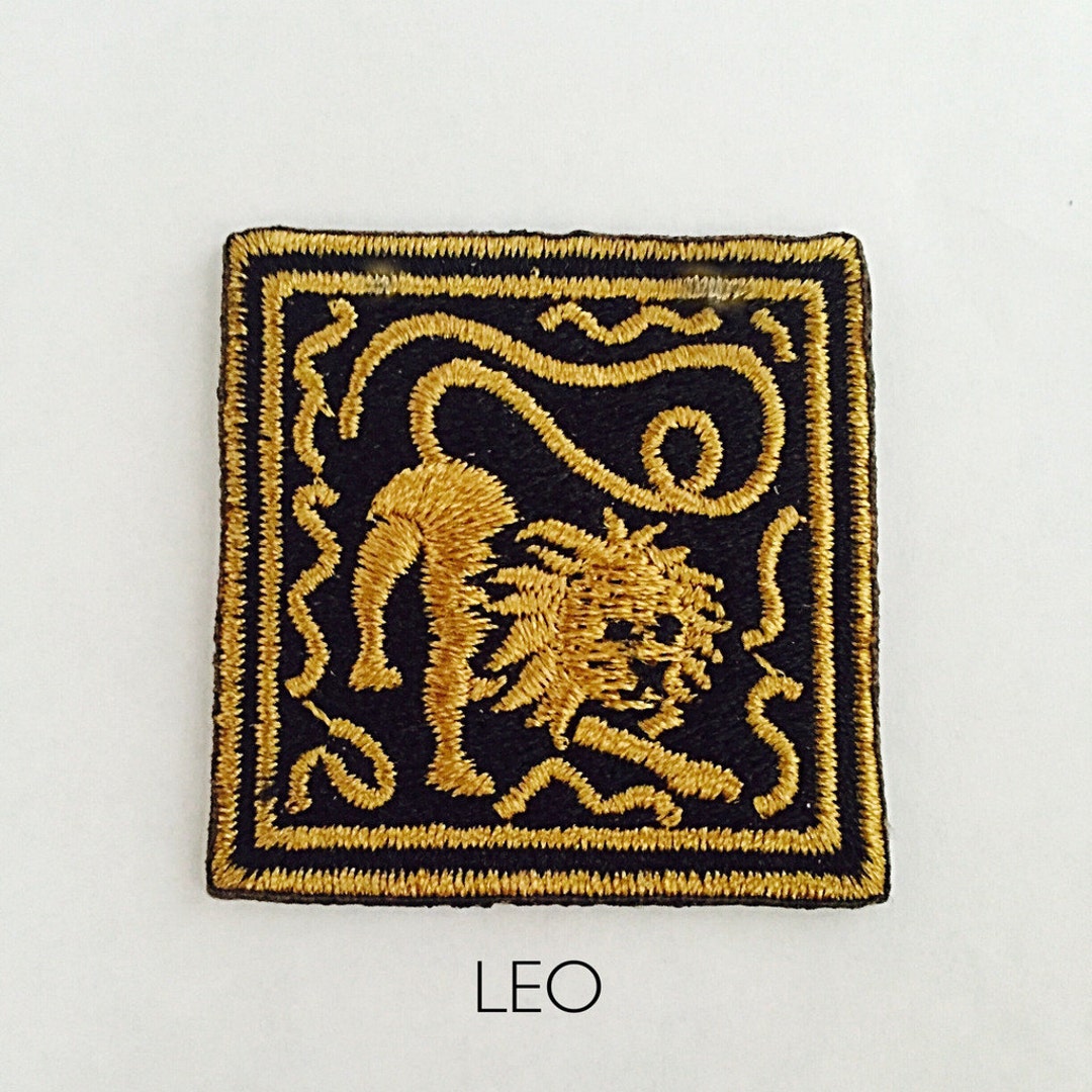 LEO Embroidered Patch iron or Sew On - Etsy