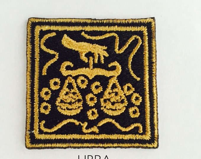LIBRA Embroidered Patch iron or Sew On - Etsy