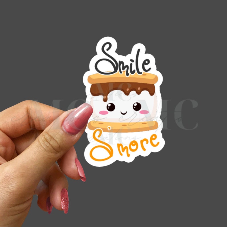 S'more Stickers, S'mores Stickers, Happy S'mores, Smile, Morris Code, S ...