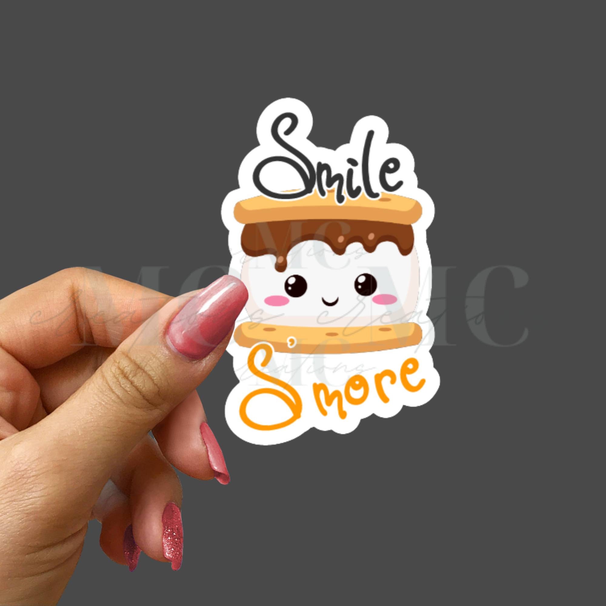 S'more Stickers, S'mores Stickers, Happy S'mores, Smile, Morris Code, S ...