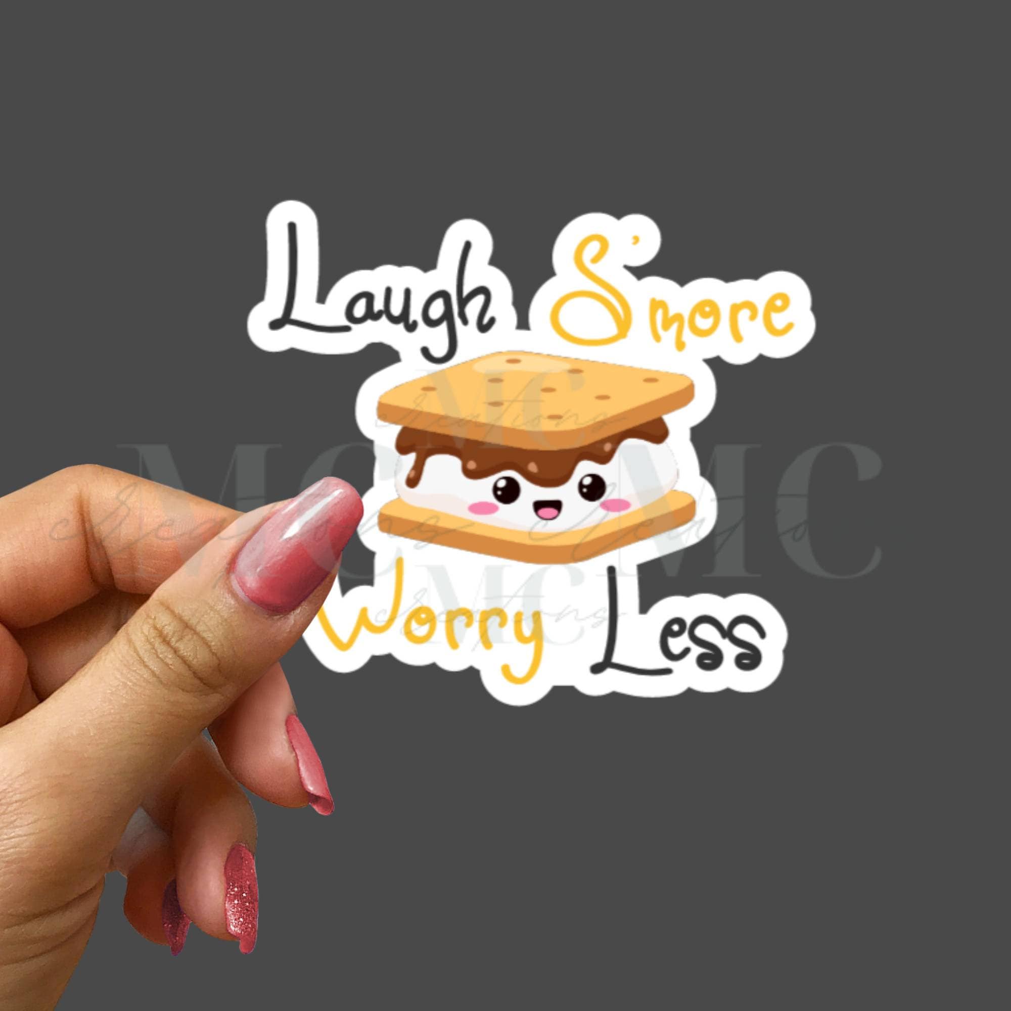 S'more Stickers, S'mores Stickers, Happy S'mores, Smile, Morris Code, S ...