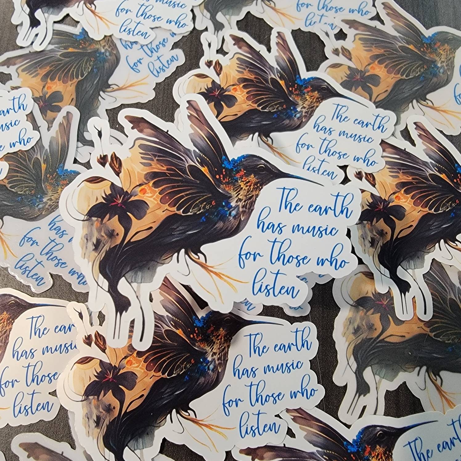 Hummingbird /hummingbird Music /earth's Music /hummingbird Sticker ...