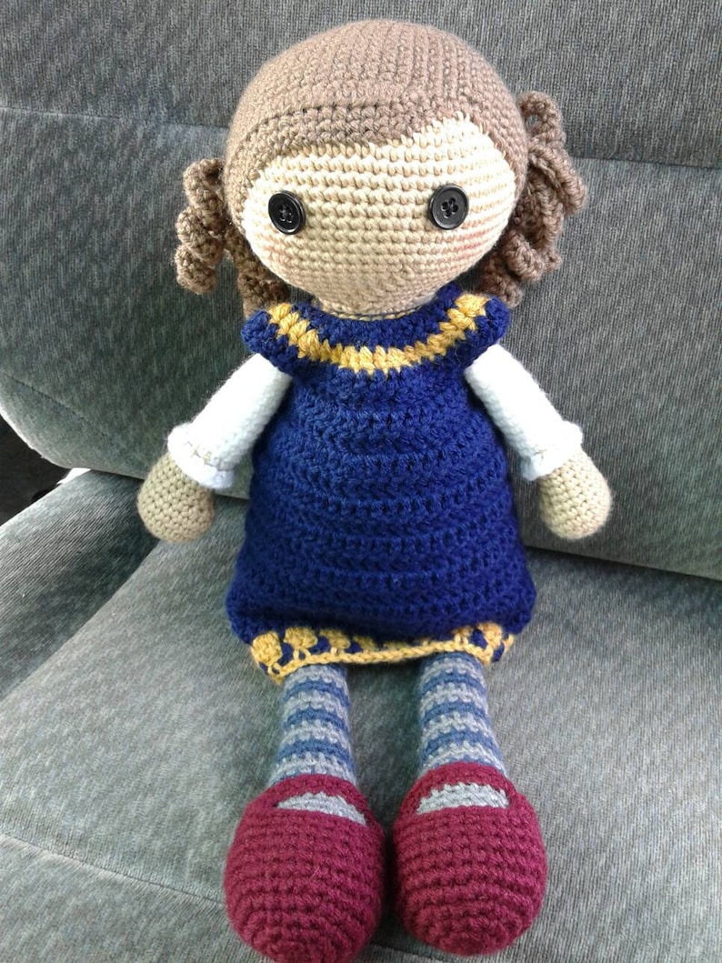 Dress up Super cute amigurumi rag doll crochet rag doll cloth | Etsy