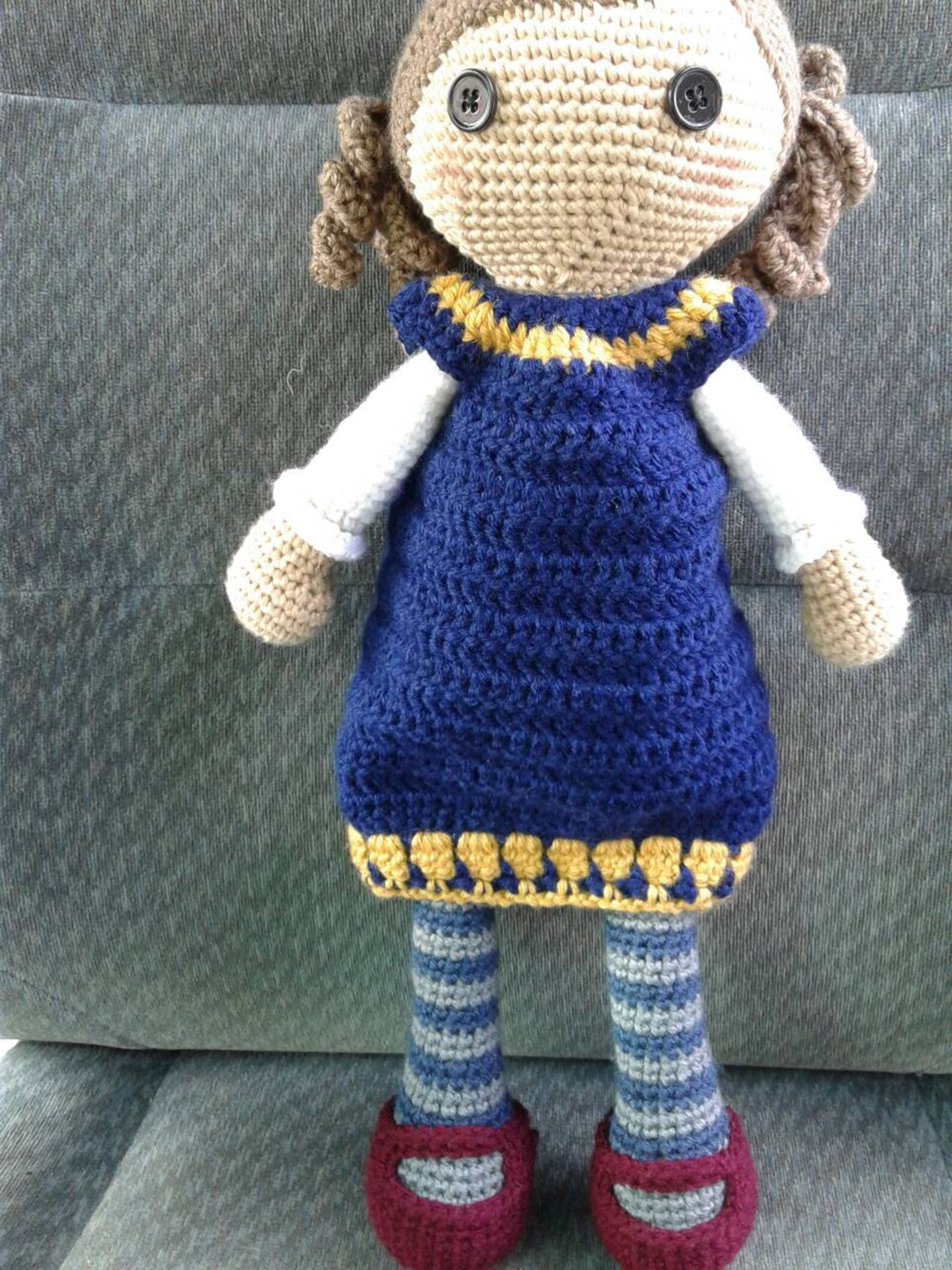 Dress up Super cute amigurumi rag doll crochet rag doll cloth | Etsy