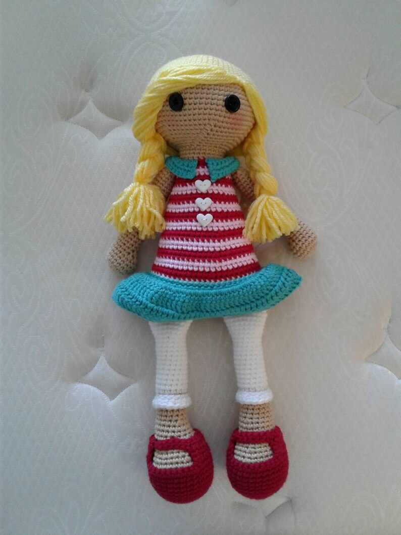 Dress up Super cute amigurumi rag doll crochet rag doll cloth | Etsy