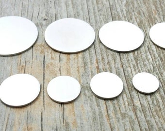 Round metal discs | Etsy
