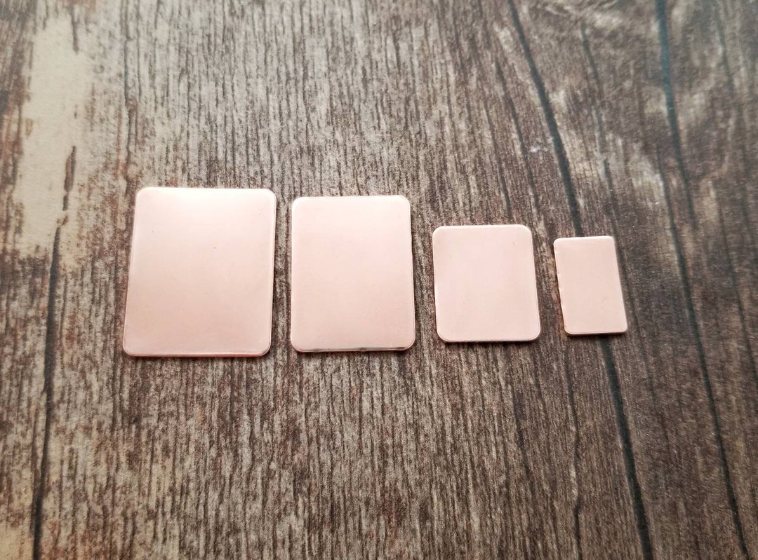 FIVE COPPER Rectangle Blank, Copper Rectangle Blank, Copper Rectangles ...