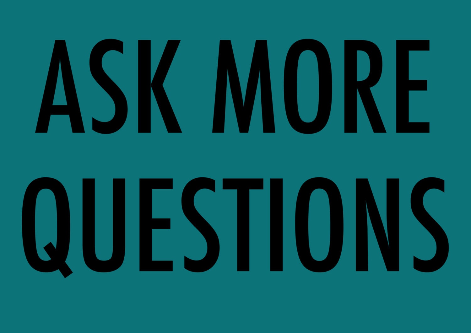 Ask More Questions Printable Inspirational Poster Class Room | Etsy