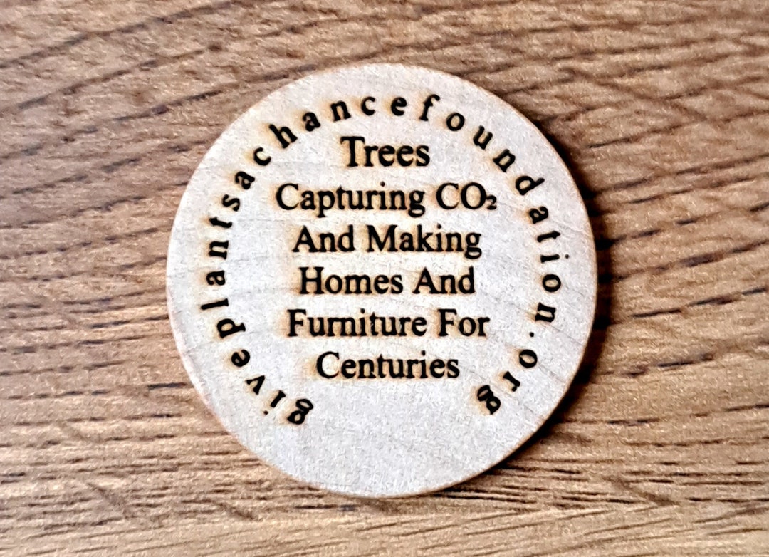 Trees Wooden Token - Etsy