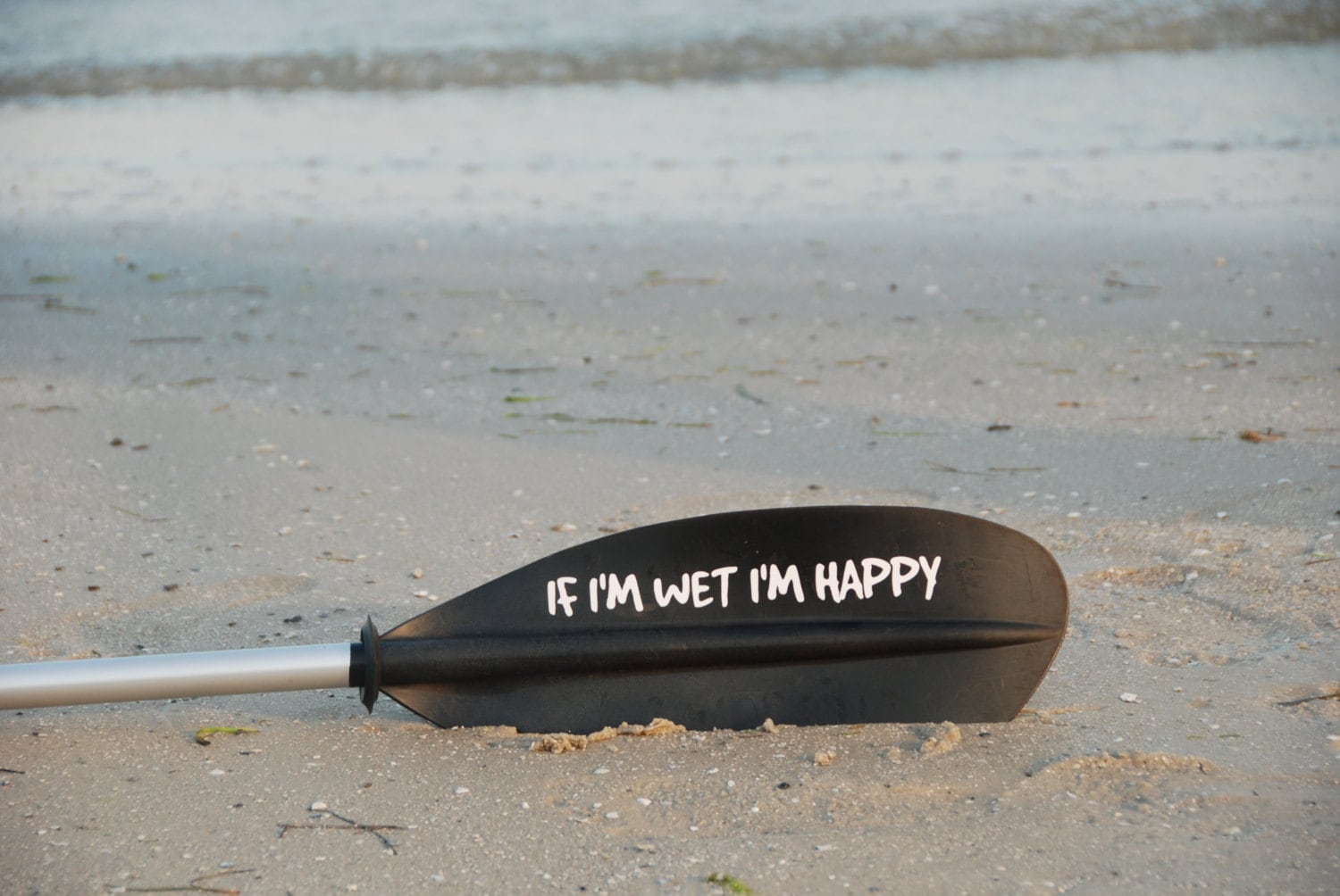 If I'm Wet I'm Happy- Vinyl Decal - Kayak Paddle Decal-sup Paddle ...