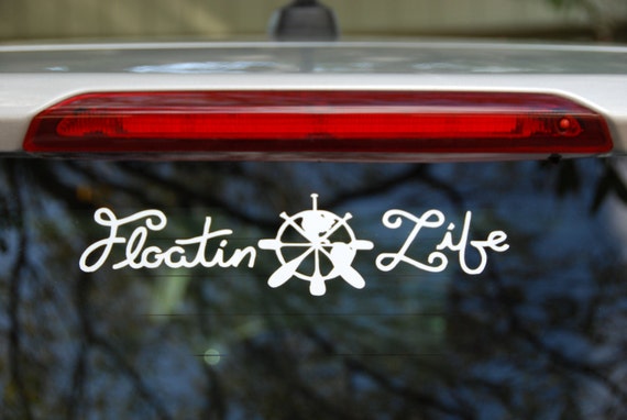 Floatin Life Decal Vinyl Decal Kayak Paddle Sticker Canoe | Etsy