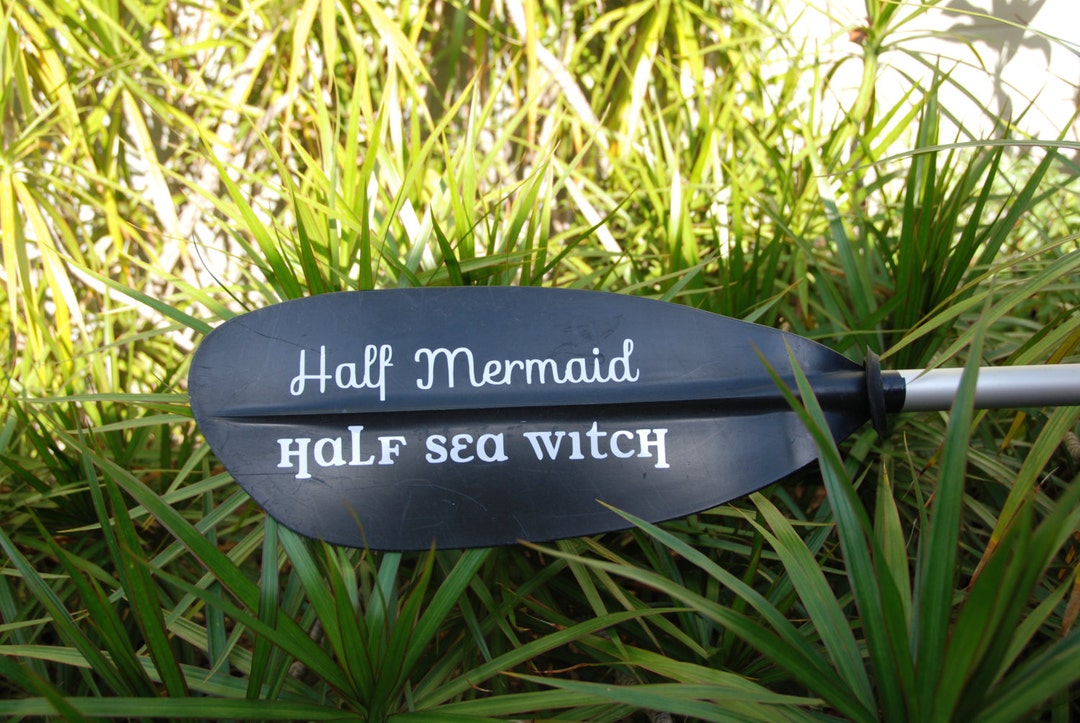 Half Mermaid Half Sea Witch Paddle Decal Window Decal Kayak Sticker SUP ...