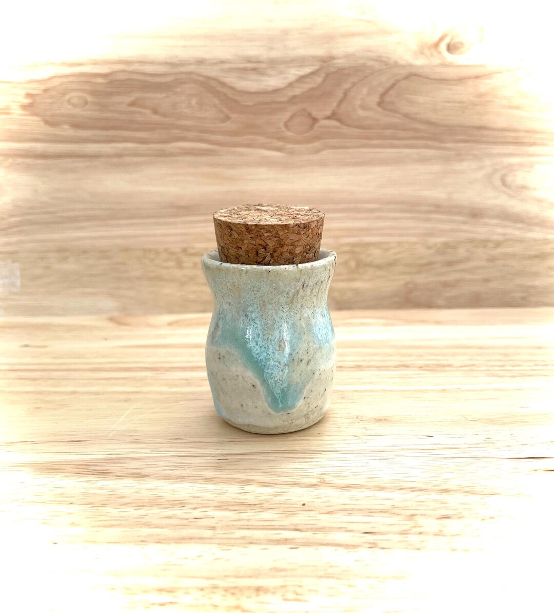 Small Ceramic Cork Jars // Tiny Wish Jar // Handmade Pottery // Mini ...