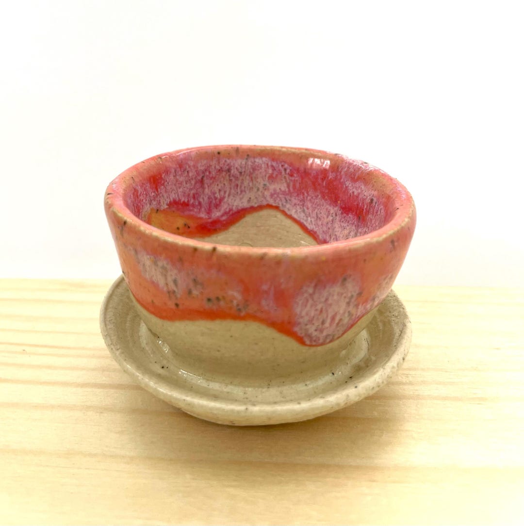 Pottery Planter With Drain Holes // Handmade Ceramic Clay// Speckled ...