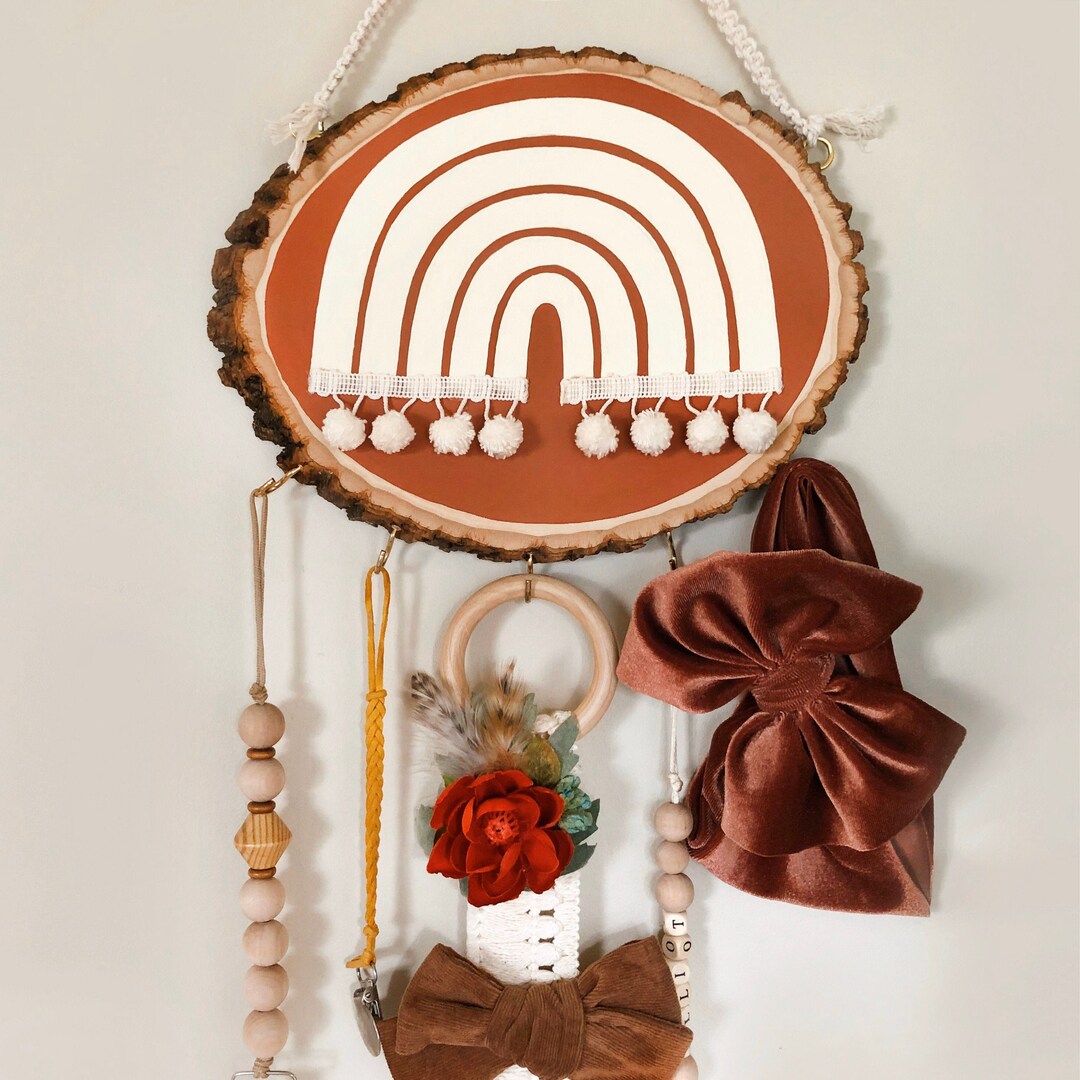 Terracotta Rainbow | Medium Rainbow Wood Sign, Rainbow Baby Accessory ...