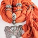 Jeweled Pendant Fashion Scarves With Scarf Ring Slide and - Etsy Canada