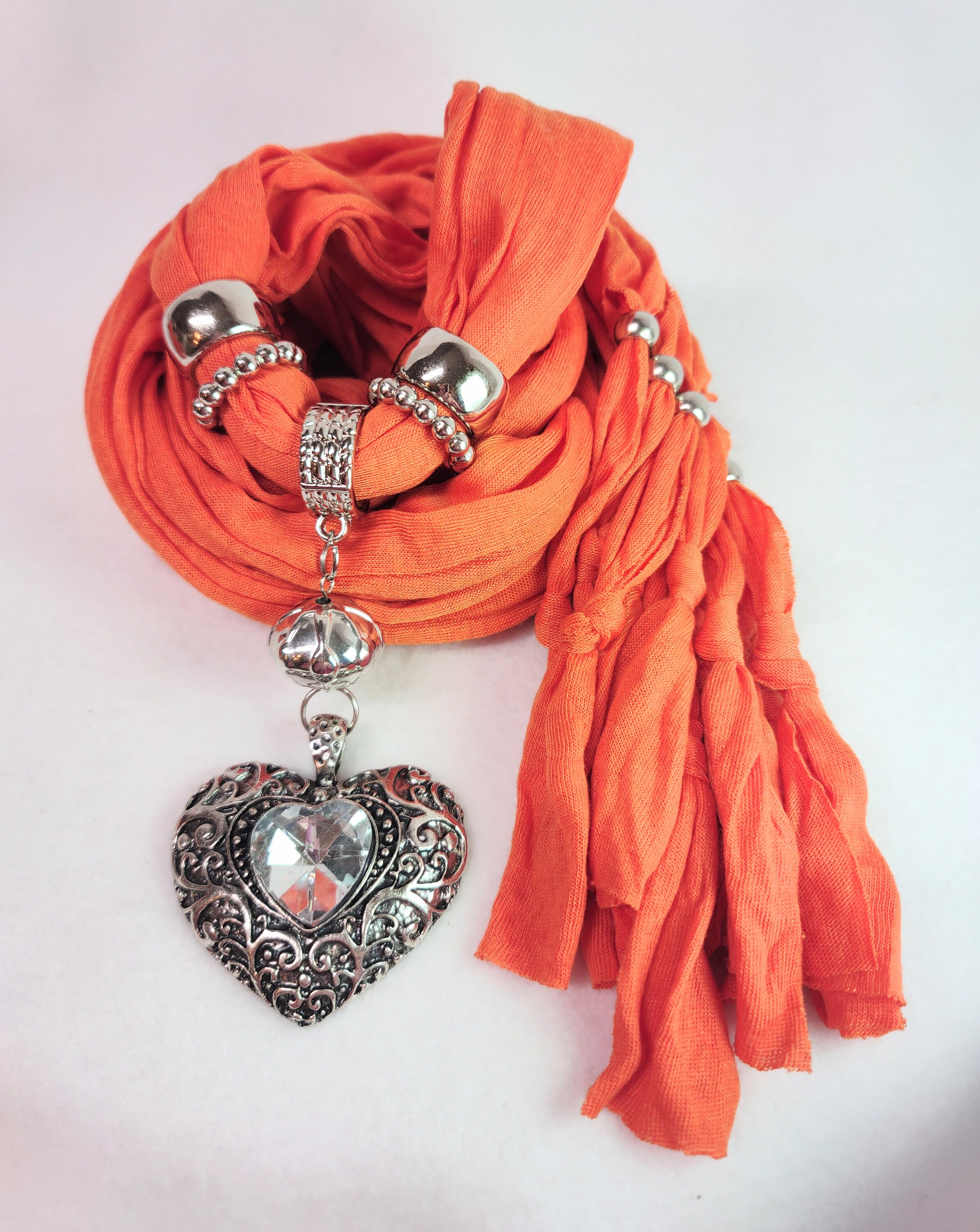 Jeweled Pendant Fashion Scarves With Scarf Ring Slide and - Etsy Canada