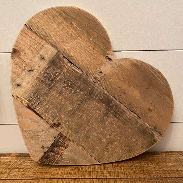 Rustic Wooden Heart - Etsy