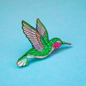 Hummingbird Pin Hummingbird Gifts Hummingbird Enamel Pin - Etsy