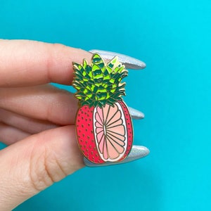 Fruit Enamel Pin | Fruit Lover Gifts | Fruit Accessories | Vegan Gift ...