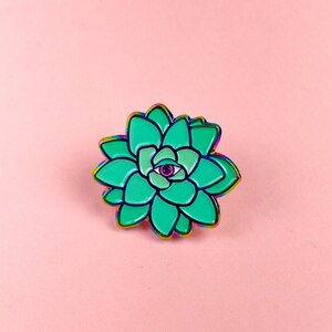 Succulent Pin | Third Eye Enamel Pin | Succulent Gift Ideas | Succulent ...