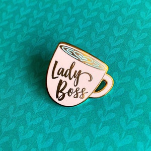 Lady Boss Pin | Girl Boss Pin | Female Boss Gift | Boss Babe Coffee Mug ...