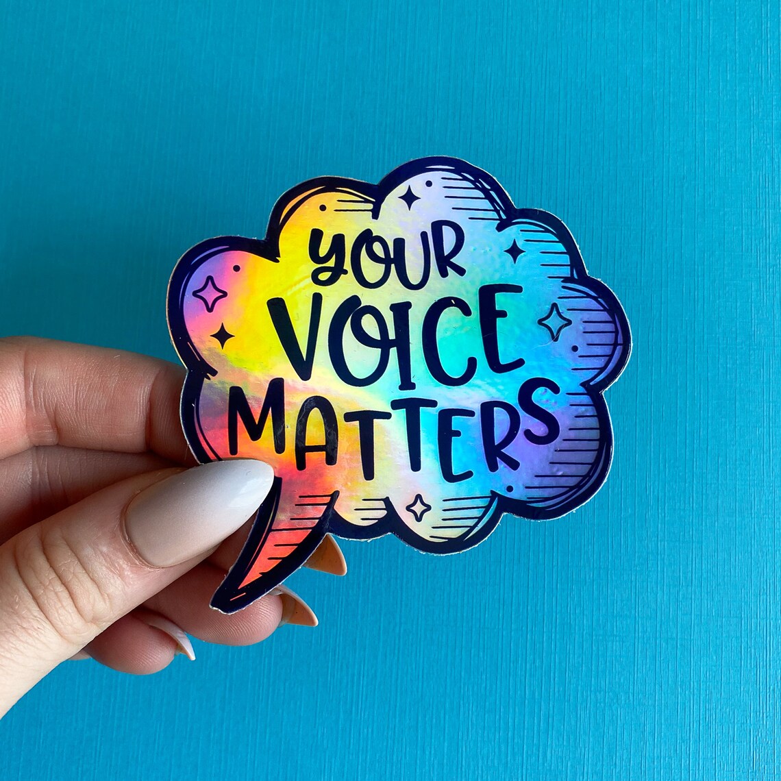 Your Voice Matters Sticker | Unity Sticker | Equality Sticker ...