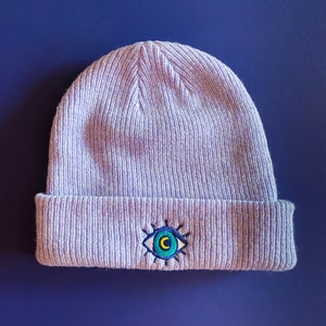 Eye Beanie Embroidered | Third Eye Hat | Eye Accessories | Eye Lover ...