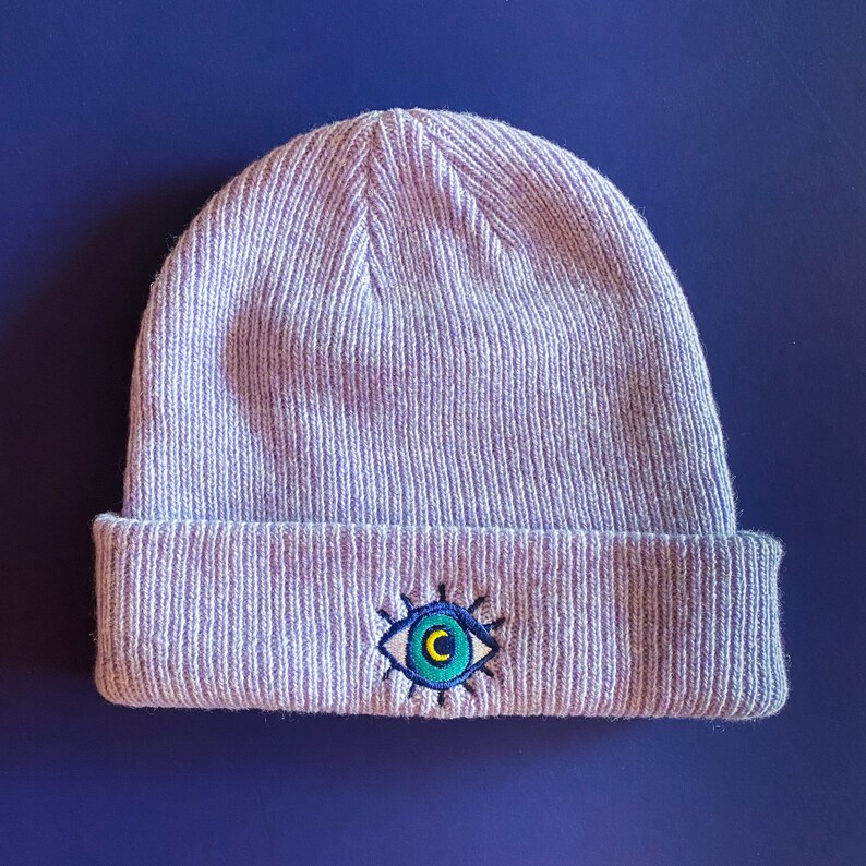 Eye Beanie Embroidered Third Eye Hat Eye Accessories Eye - Etsy