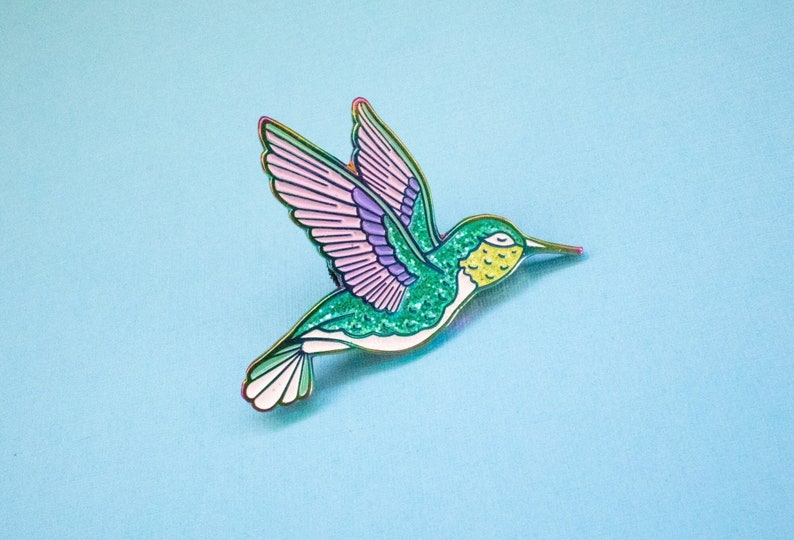 Hummingbird Pin Hummingbird Gifts Hummingbird Enamel Pin - Etsy