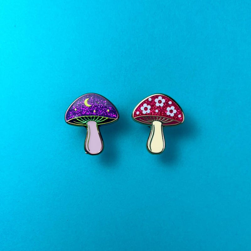 Mushroom Pin - Etsy
