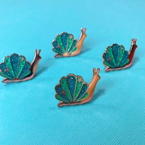 Sea Snail Pin | Snail Lover Gift Ideas | Snail Enamel Pin | Snail ...