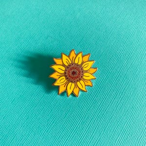 Sunflower Pin | Gifts for Sunflower Lovers | Sunflower Accessories ...
