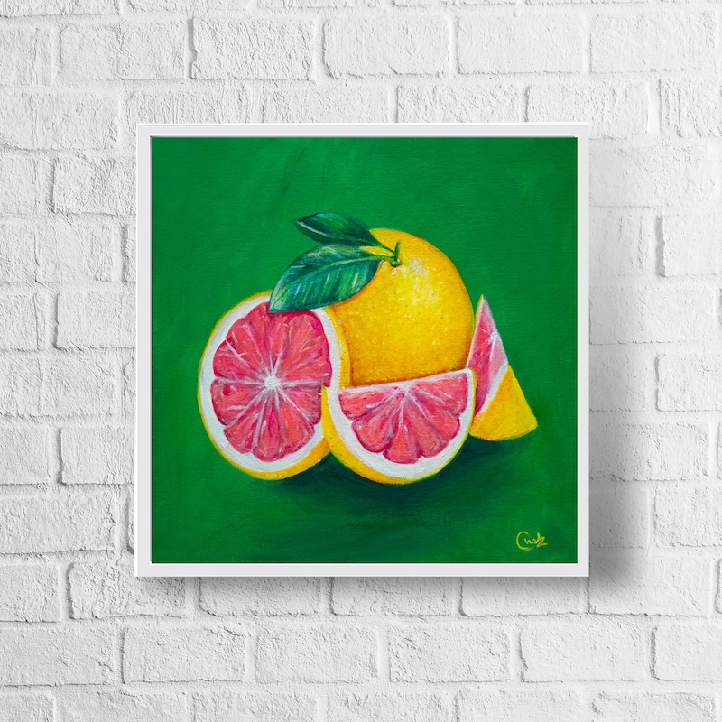 Grapefruit Painting - Etsy