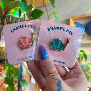 Sea Snail Pin | Snail Lover Gift Ideas | Snail Enamel Pin | Snail ...