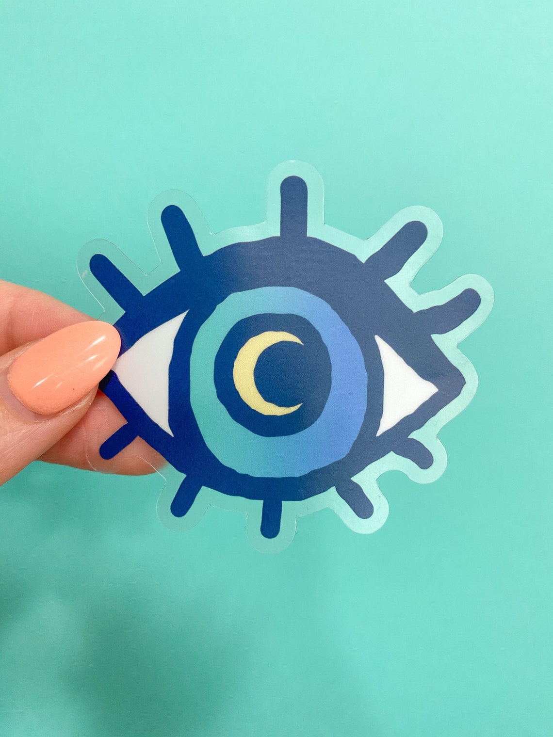 Eye Sticker Transparent Vinyl Eye Gift Ideas Third Eye | Etsy UK