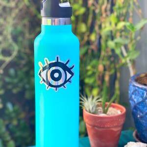 Eye Sticker Rainbow | Colorful Eye Sticker | Holographic Eyeball Decal ...