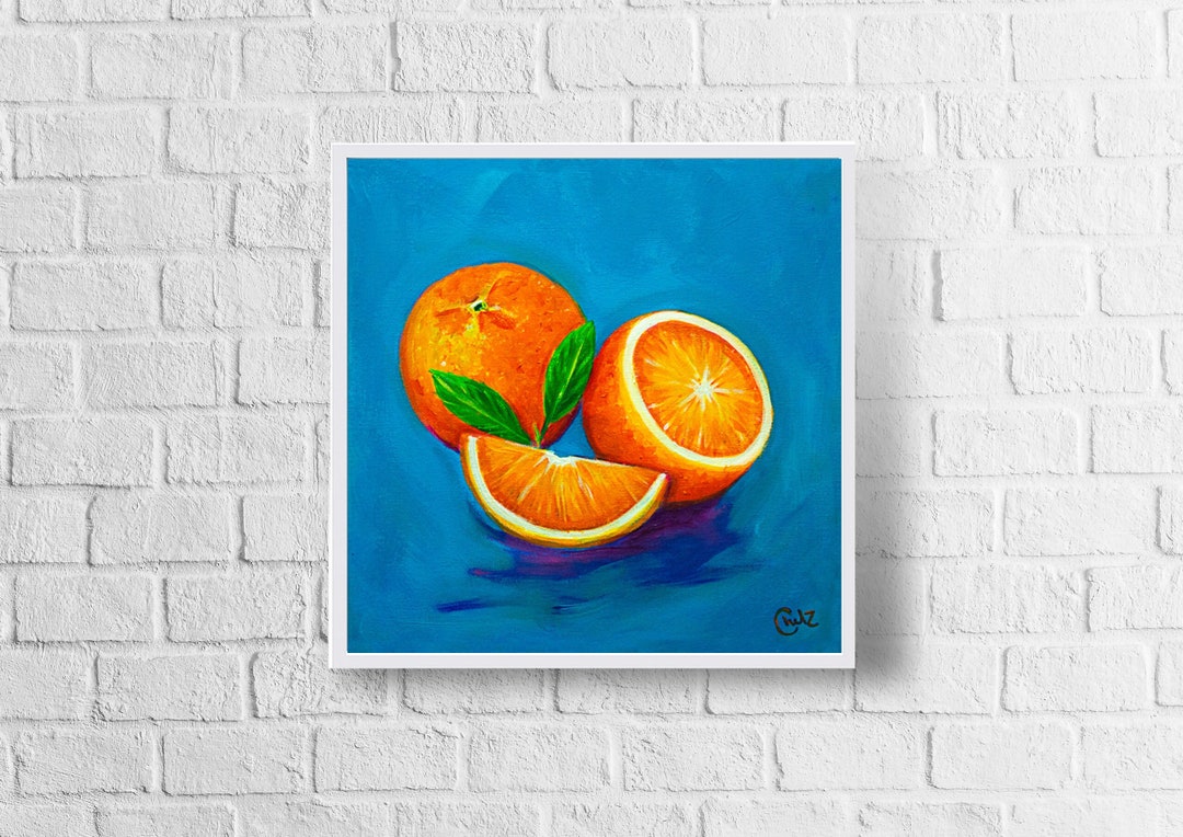 Oranges Painting | Oranges Fruit Art Print | Oranges Wall Art | Oranges ...