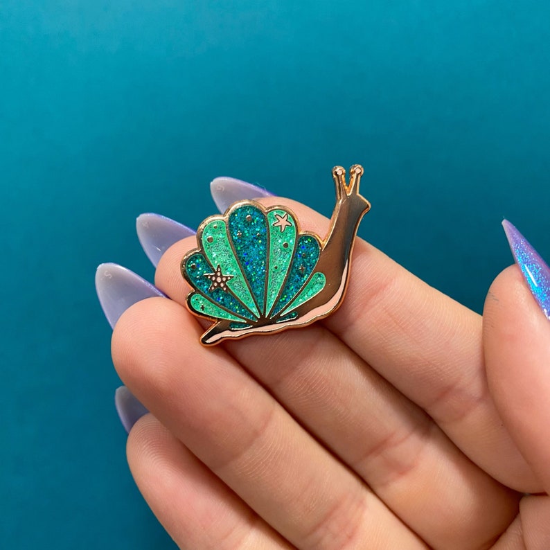 Sea Snail Pin Snail Lover Gift Ideas Snail Enamel Pin - Etsy