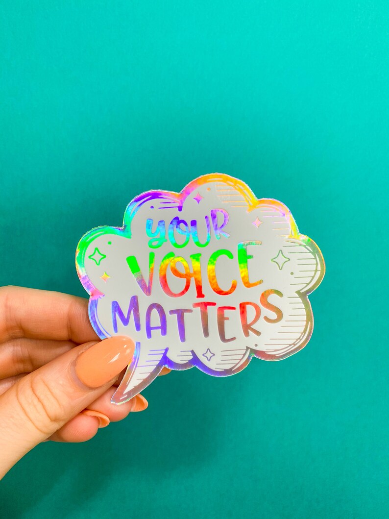 Your Voice Matters Sticker | Unity Sticker | Equality Sticker ...