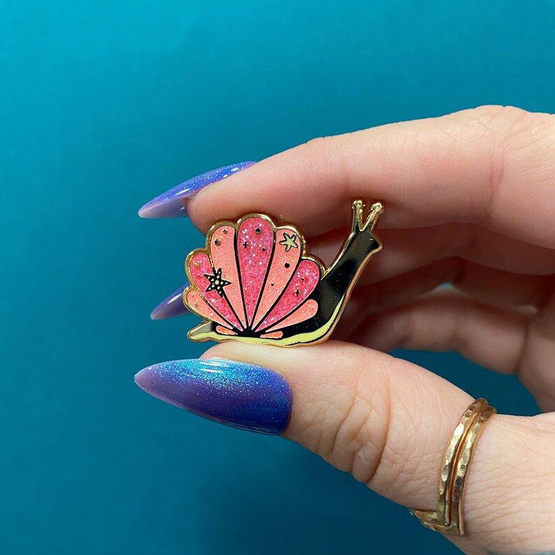 Sea Snail Pin Snail Lover Gift Ideas Snail Enamel Pin - Etsy