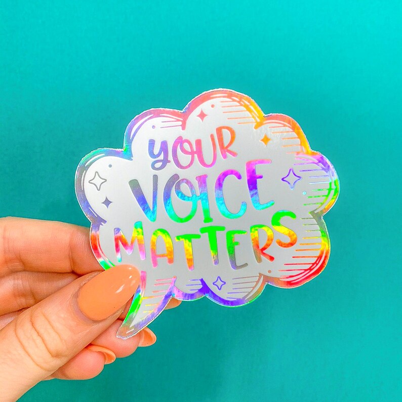 Your Voice Matters Sticker | Unity Sticker | Equality Sticker ...