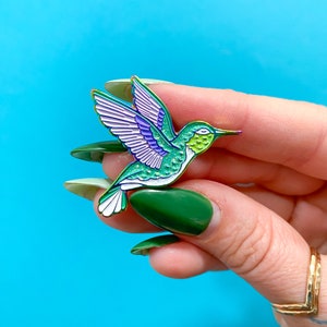 Hummingbird Pin | Hummingbird Gifts | Hummingbird Enamel Pin | Bird ...