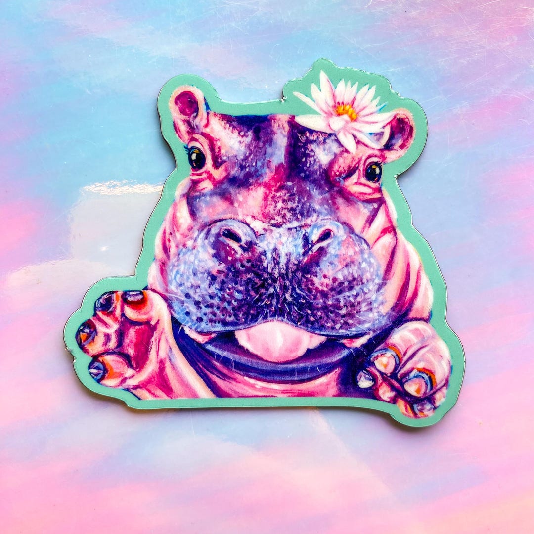 Hippo Magnet | Hippo Accessories | Fiona the Hippo | Thick Fridge ...