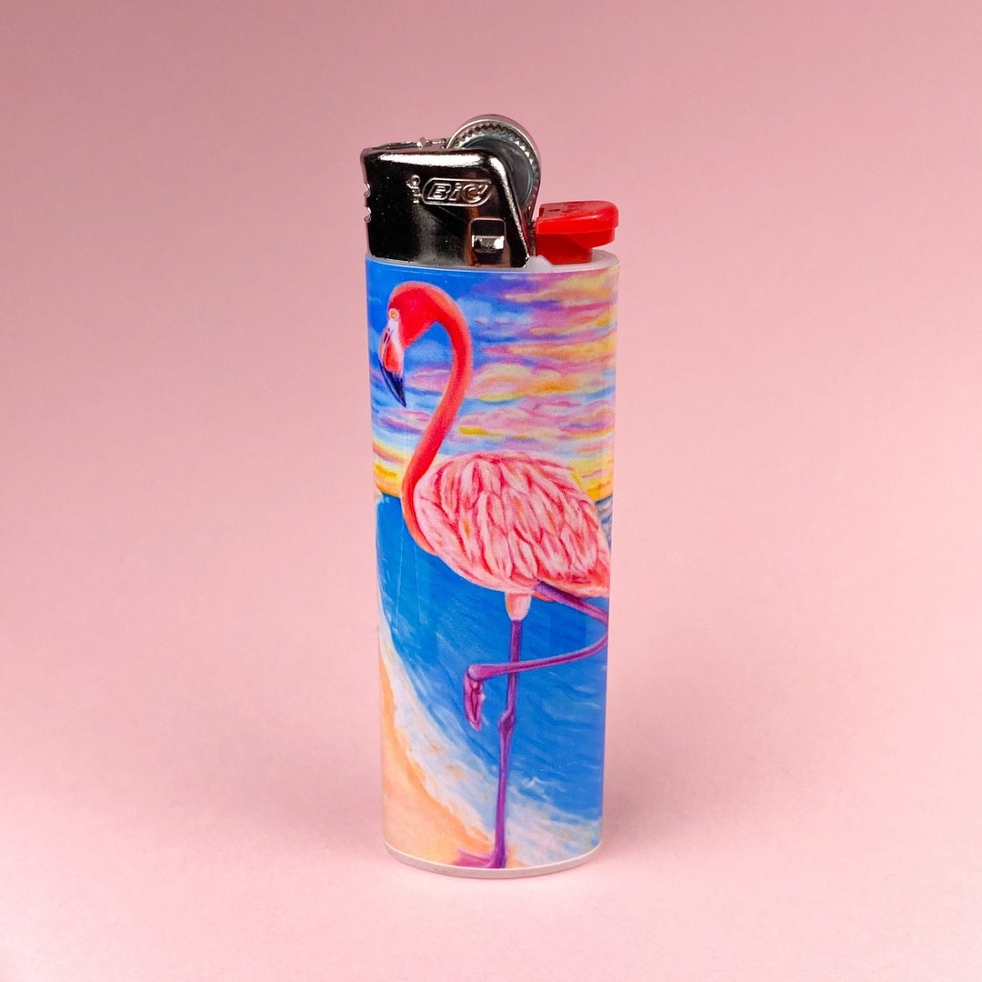 Flamingo Lighter | Bic Lighter | Stoner Gift Ideas | Weed Accessories ...