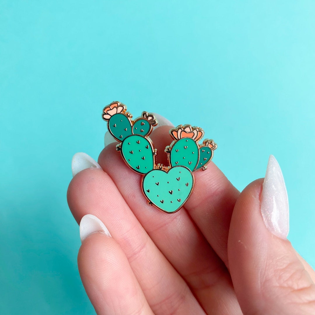 Cactus Pin Prickly Pear Enamel Pin Cactus Gift Ideas - Etsy