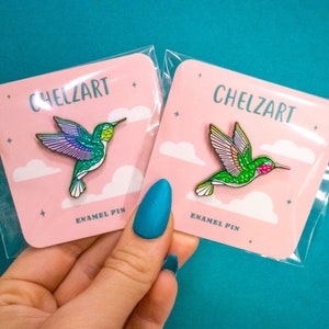 Hummingbird Pin Hummingbird Gifts Hummingbird Enamel Pin - Etsy