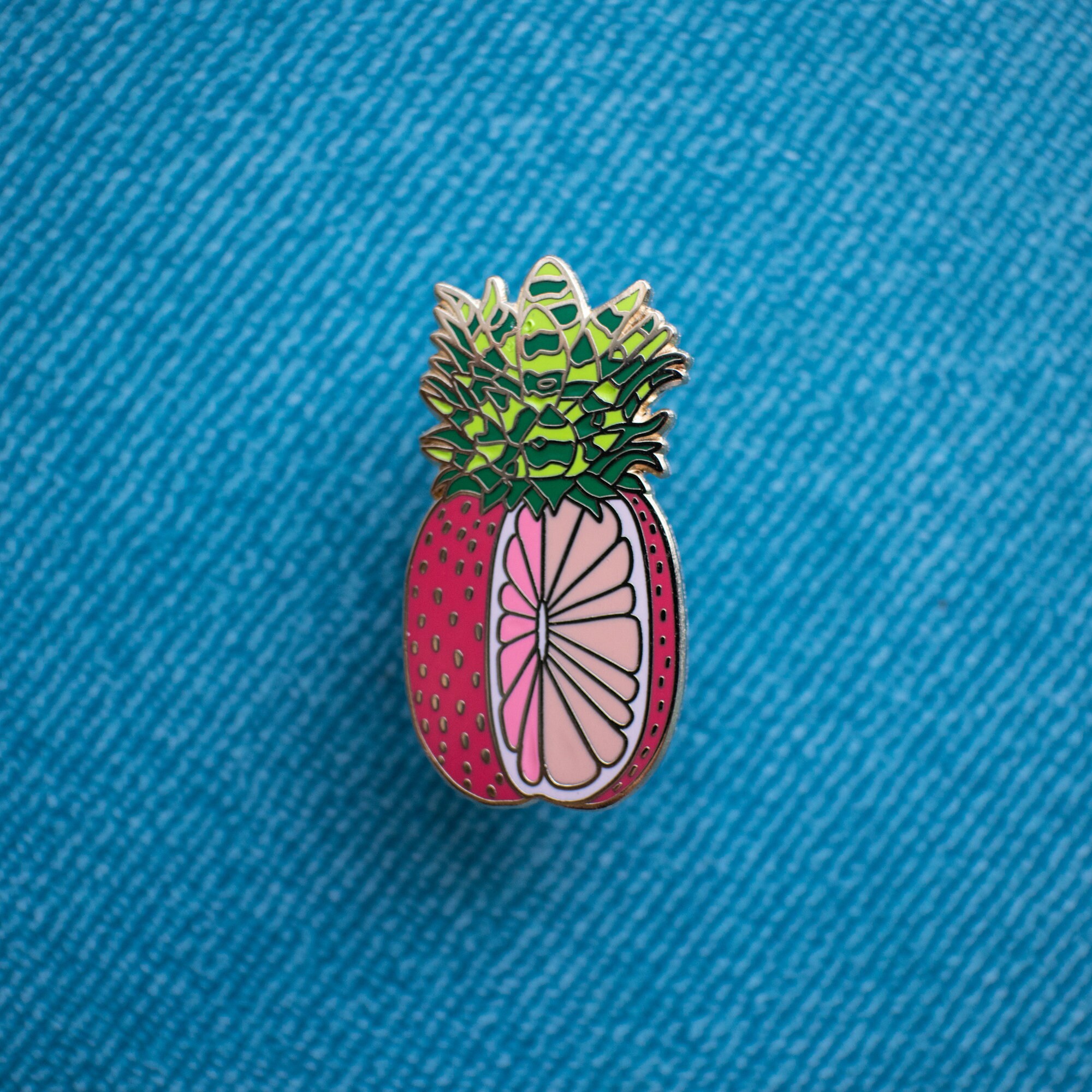 Fruit Enamel Pin | Fruit Lover Gifts | Fruit Accessories | Vegan Gift ...